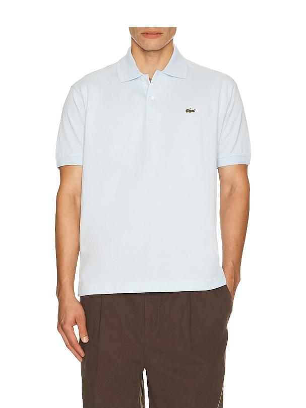 LACOSTE lacoste classic fit pique polo in blue.